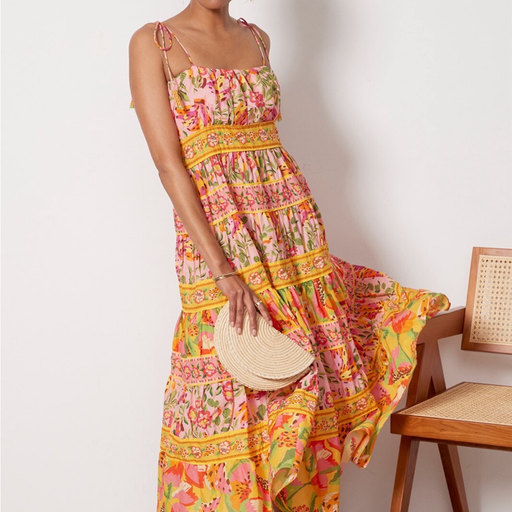 Farm Rio - Mixed Fruits Midi Dress - Gem